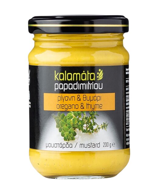 Greek mustard with oregano & thyme (Papadimitriou-Kalamata), 200gr ...